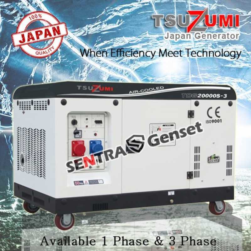 Promo Genset Silent 20 Kva 3 Phase. Tsuzumi Tdg 20000 S-3 Japan ...