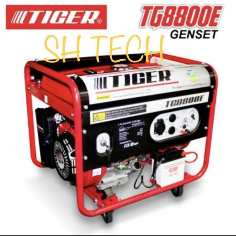 Promo Genset Tiger 5000 Watt Tg 8800 E Tg8800 Generator Listrik Mo ...