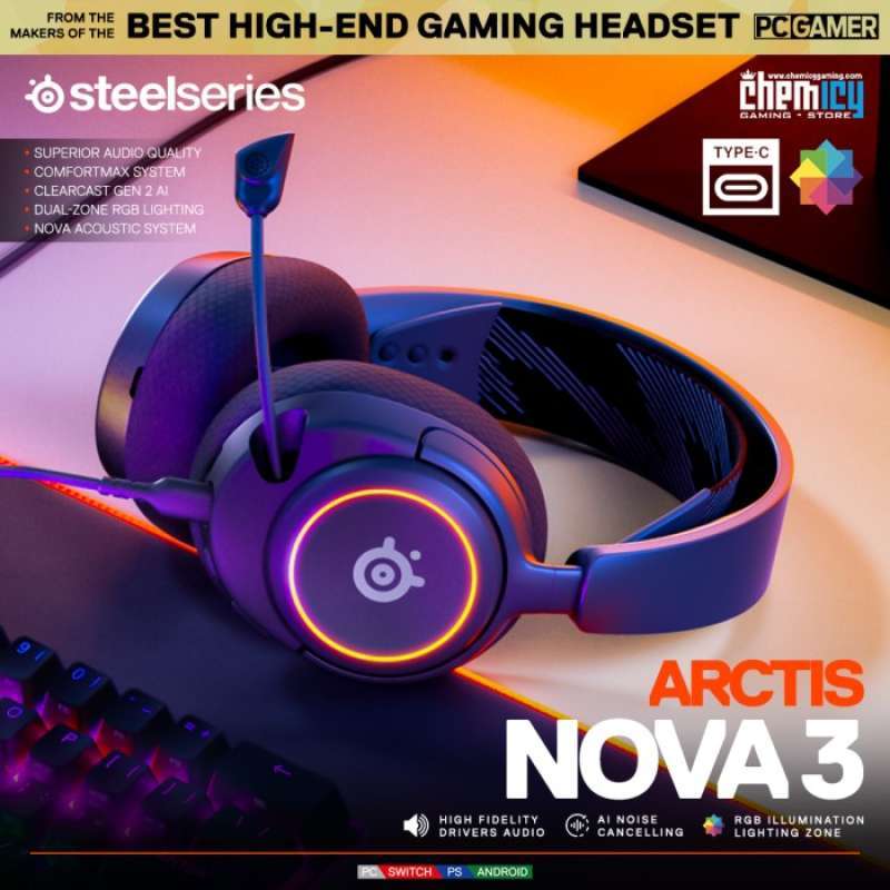 Promo Arctis Nova 3 Rgb Multi-platform Gaming Headset Diskon 23% Di Seller Utepe Store ...