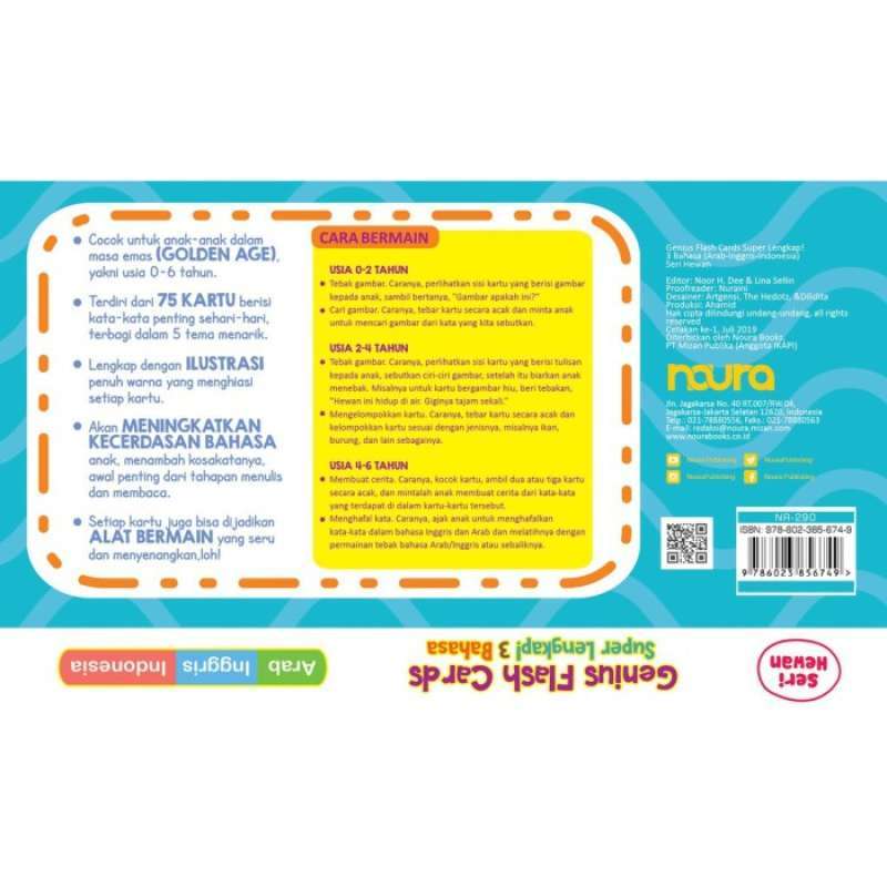 Promo Genius Flash Cards Super Lengkap 3 Bahasa Seri Hewan Diskon 23% Di Seller Tombstone ...