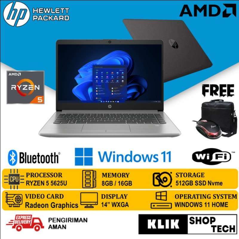 Promo Laptop Hp 245 G9 Ryzen 5 5625u Ram 16gb 512gb Ssd 14 Inch Hd Win ...