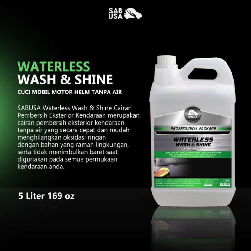Promo Biang Waterless Wash Wax Shine Cuci Mobil Helm Tanpa Air 5l ...