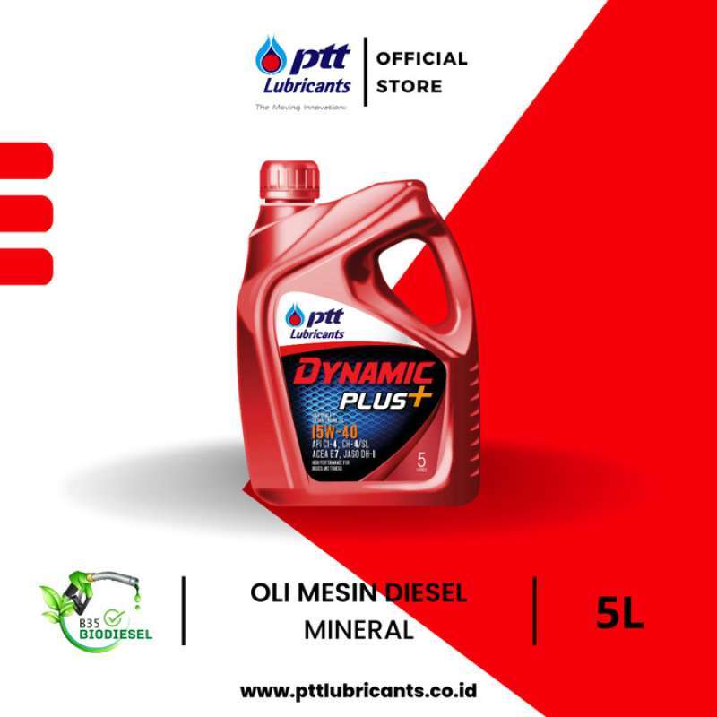 Promo Ptt Lubricants Dynamic Plus+ Sae 15w-40 Api Ci-4/s; Acea E7 [5l] Diskon 14% Di Seller ...