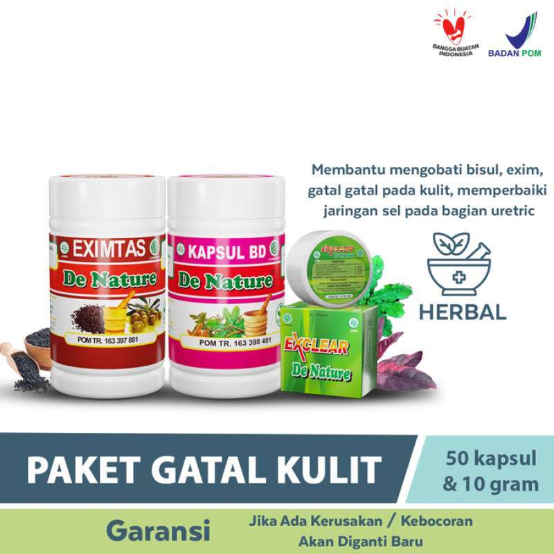 Promo Obat Gatal Gatal Atau Eksim Atau Exim Ampuh De Nature Diskon 33% ...