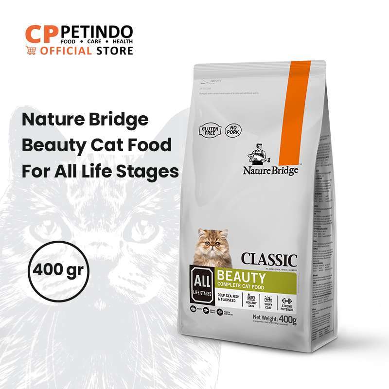 Promo Cppetindo Nature Bridge Beauty Cat Food For All Stages 400 Gr ...
