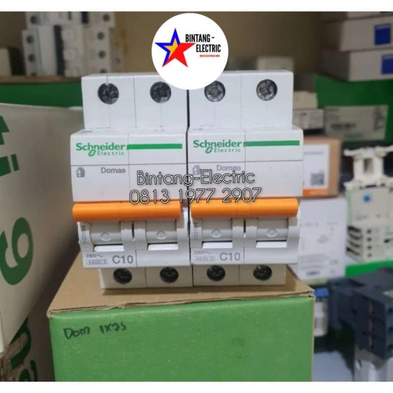 Promo Mcb 6a, 10a, 16a, 20a 2p / 2 Pole Domae Schneider - 16a Diskon 50% Di Seller Selera_kita ...