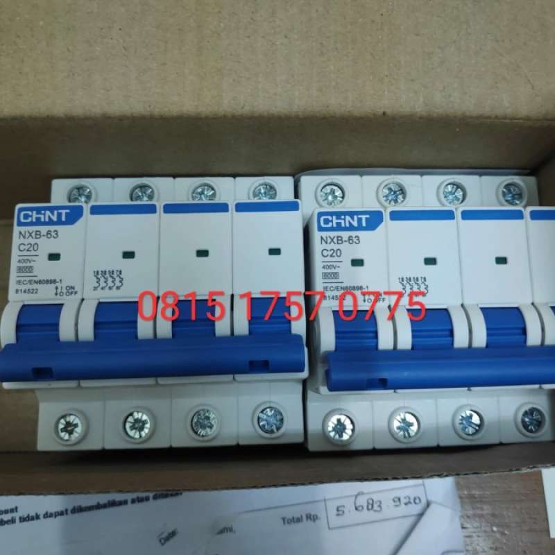 Promo Mcb Chint Nxb-63 4p 1a -63a ,6ka Chint - 32a Diskon 50% Di Seller ...