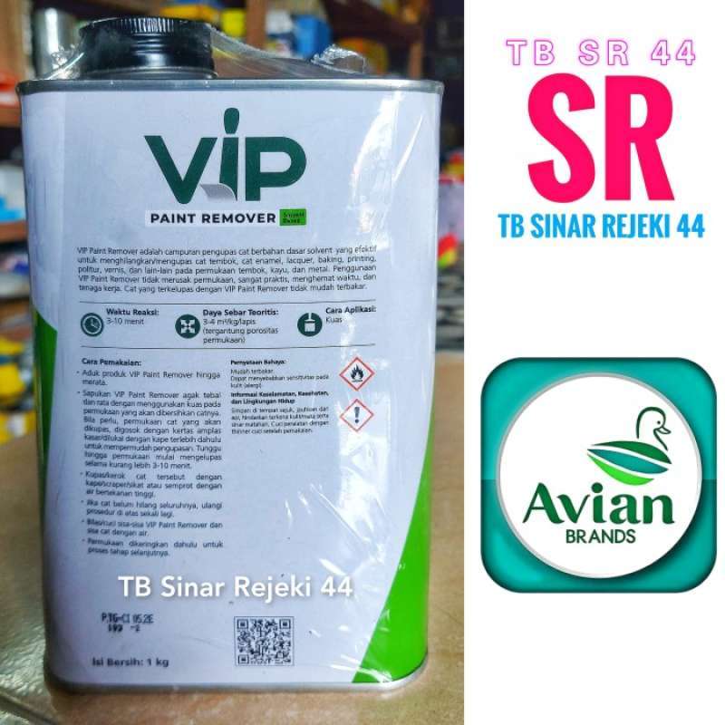 Promo Vip Paint Remover 1 Kg Penghapus Perontok Cat Tembok Minyak Duko ...