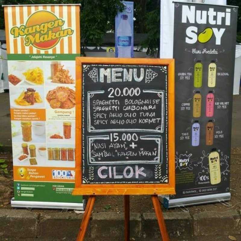 Promo Papan Tulis Kapur Standing Menu Board 60x90cm Papan Tulis Kayu ...