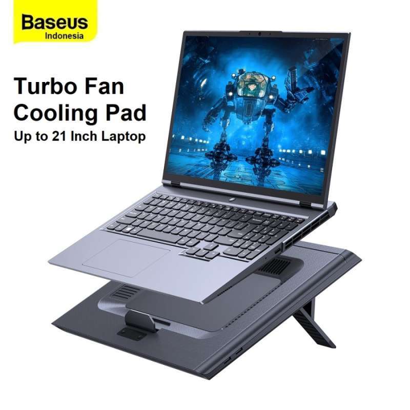 Jual Baseus Cooling Pad Thermocool Fan Stand Kipas Pendingin Meja ...