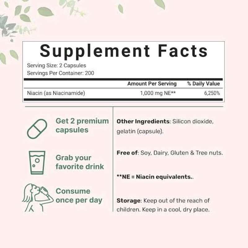Promo Microingredients Niacinamide B3 1000mg Original Usa Suplemen ...