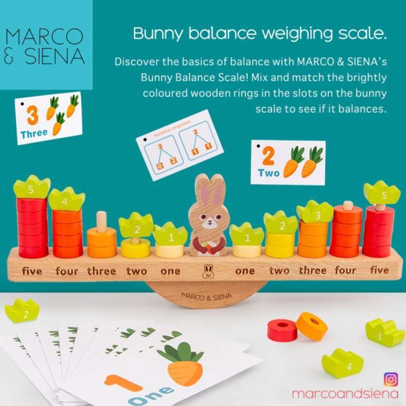 Promo Mainan Berhitung Timbangan Keseimbangan Kayu Mns Wooden Balance ...