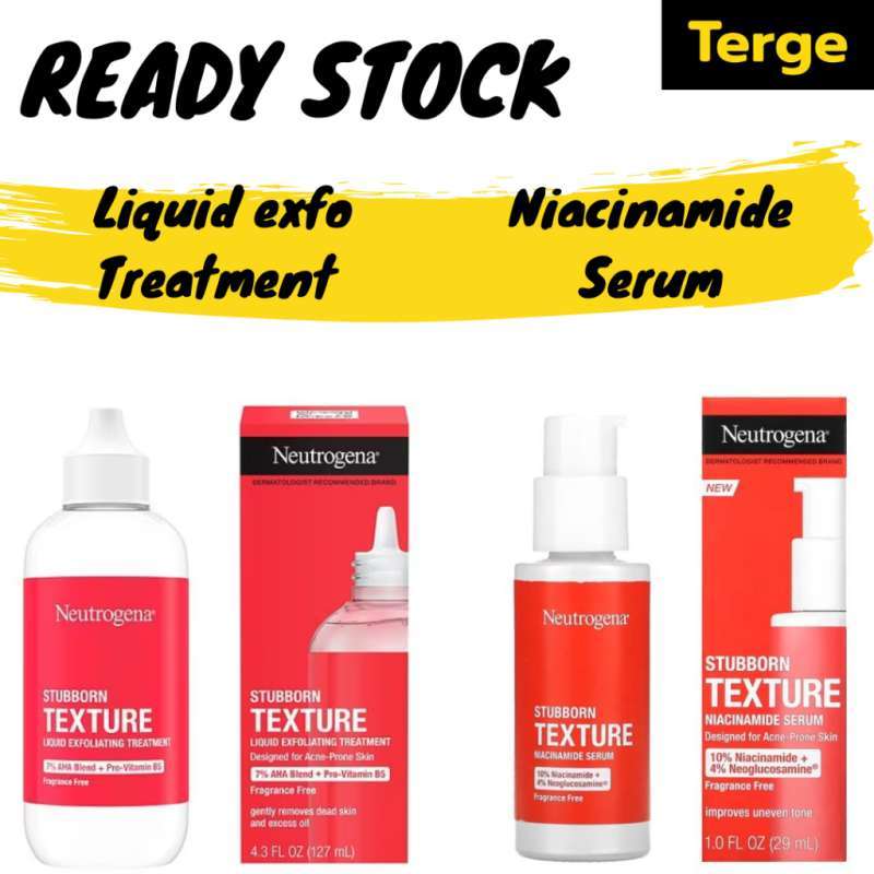 Promo Ori Neutrogena Stubborn Texture Liquid Exfoliating & Niacinamide ...
