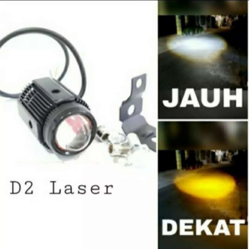 Promo Lampu Tembak D2 Laser Sepasang Dan Satuan Lampu Sorot Moto Led ...