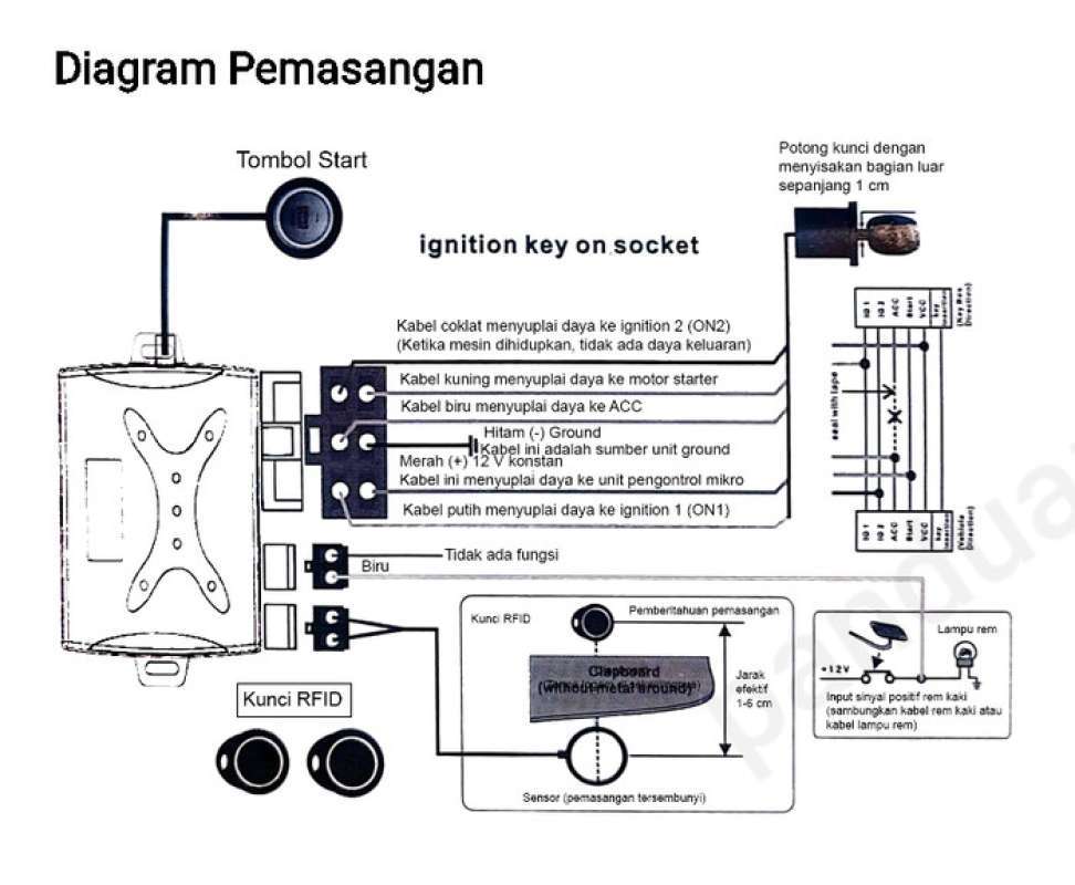 Promo Modul Tombol Start Stop Engine Button System Keamanan Mobil ...