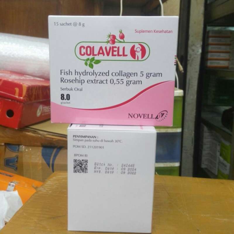 Promo Colavell Sachet Per Box Isi 15 Sachet Suplemen Kesehatan Diskon ...