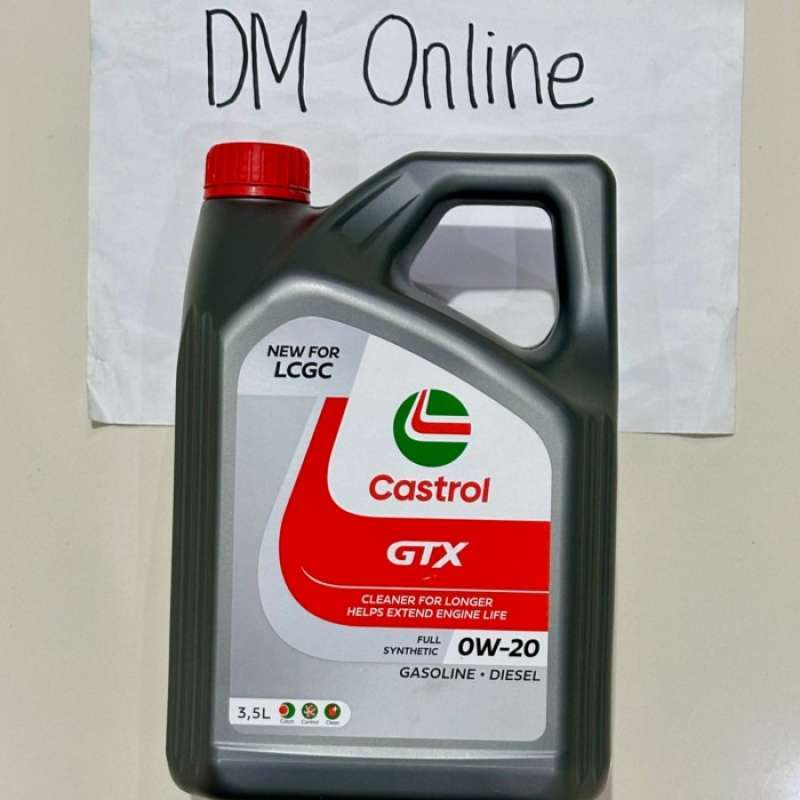 Promo Castrol Gtx Ultraclean 0w-20 3.5l Diskon 28% Di Seller Toplets ...