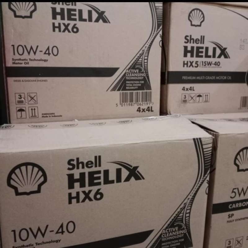 Promo Shell Helix Hx6 10w - 40 Kemasan Dust 4x4l Diskon 7% Di Seller ...