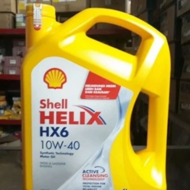 Promo Shell Helix Hx6 10w - 40 Kemasan Dust 4x4l Diskon 7% Di Seller ...
