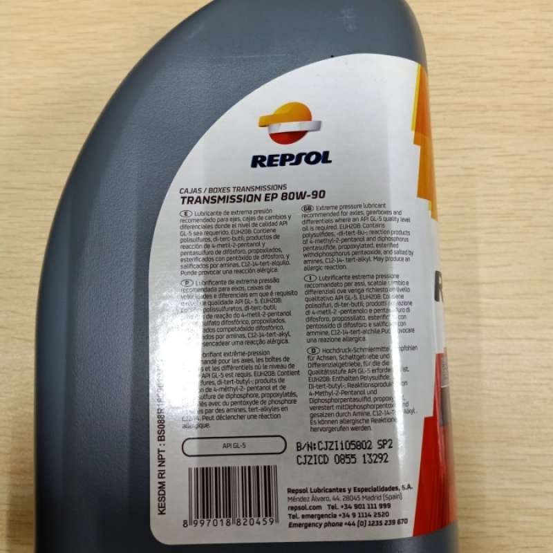 Promo Repsol 80w 90 Diskon 29% Di Seller Toplets Shop - Cengkareng ...