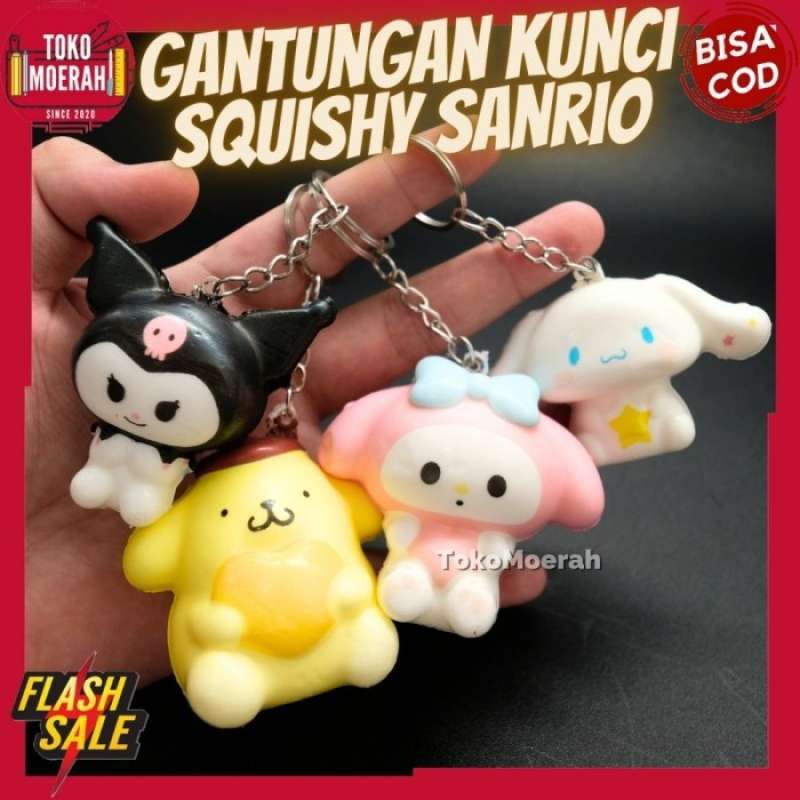 Jual Gantungan Kunci Sanrio Squishy Mainan Keychain Boneka Squishy ...