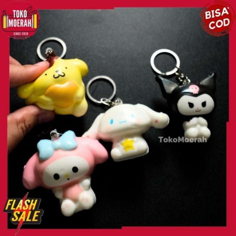 Jual Gantungan Kunci Sanrio Squishy Mainan Keychain Boneka Squishy ...