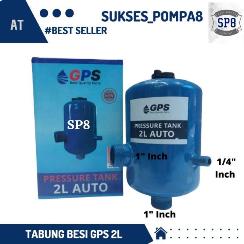 Promo Tabung Pompa Air Besi Gps 2 Liter / Tangki Otomatis Gps Diskon 46 ...