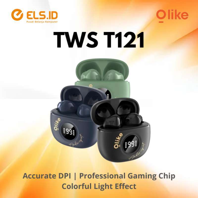 Jual Olike T121 Earphone Tws Classical Bluetooth 5.3 Wireless - Black ...