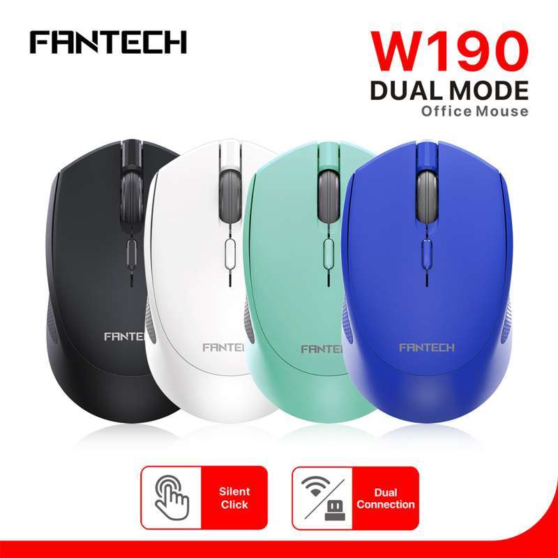 Jual Mouse Wireless Silent Click Fantech W190 Compact 3 Dpi Garansi Di ...