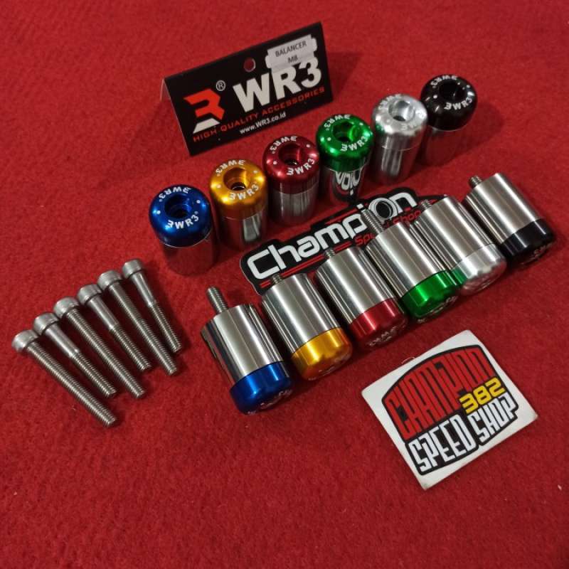 Promo Bar End Jalu Balancer Stang Wr3 M8 Zx25r Zx-25r Ninja 250fi 250 ...