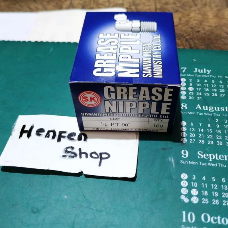Promo Nepel / Grease Nipple / Nepel Gemuk Merk Sk Japan 1/8 Pt 90 ...