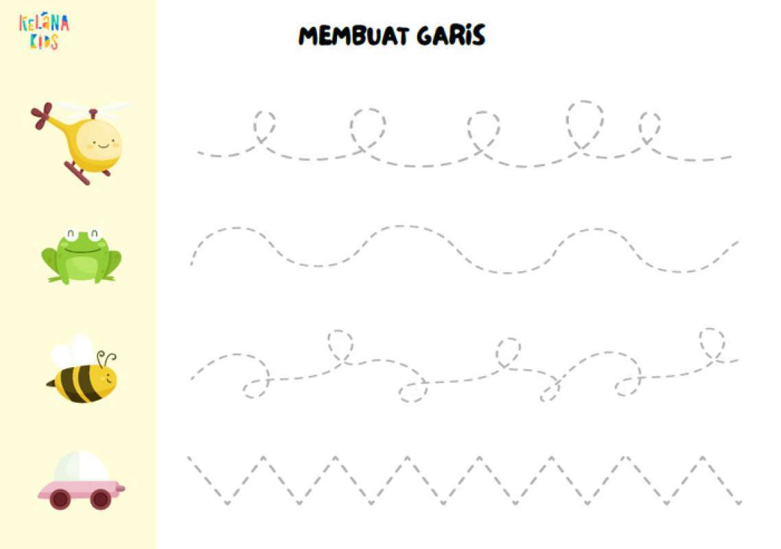 Promo Worksheet Belajar Tracing Lines Lembar Kerja Aktivitas Menebali ...