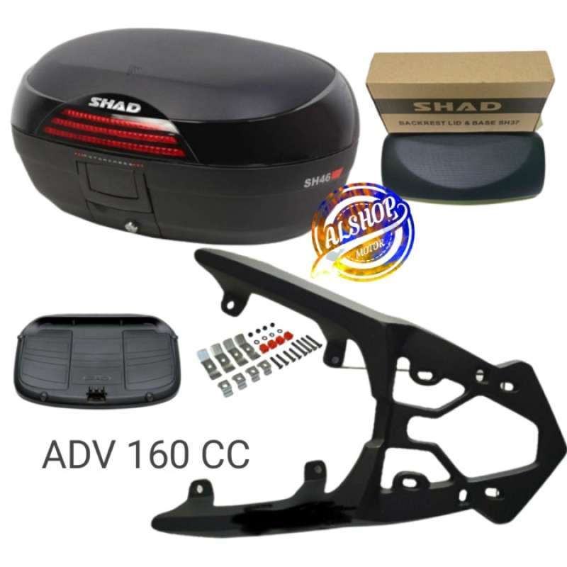 Promo Paketan Box Shad Sh46 + Backrest + Breket Box Honda Adv 160 ...
