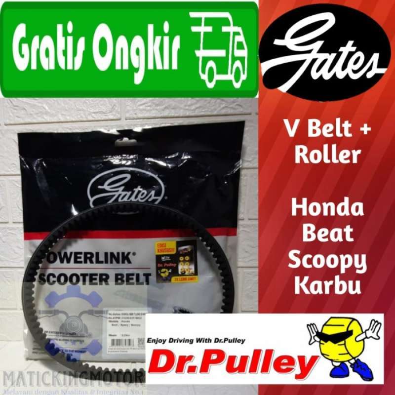 Promo Terlaris Van Belt V Belt + Roller Honda All Varian Merk Gates Dan ...