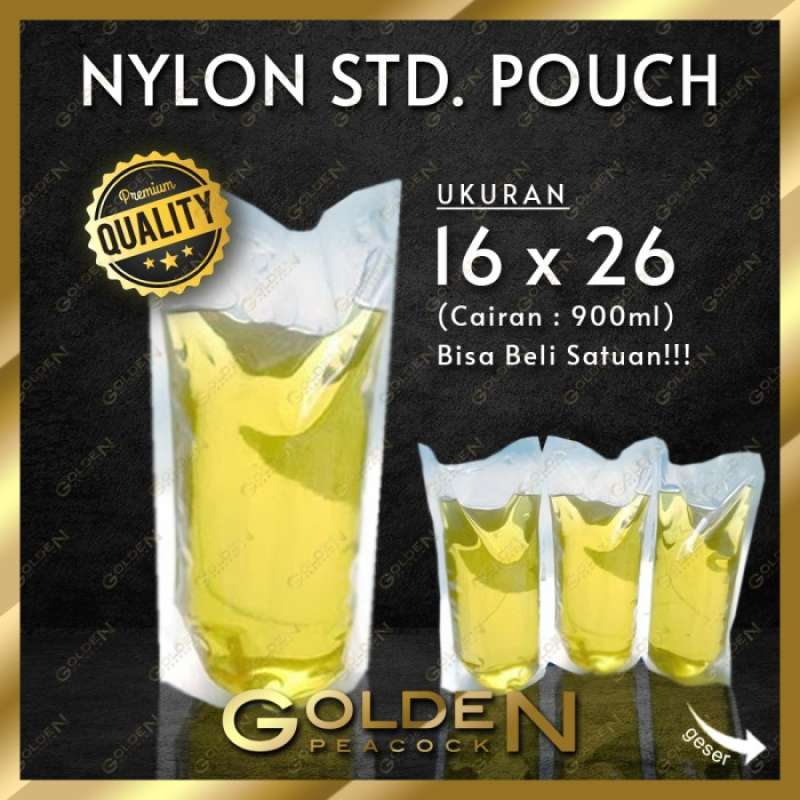 Promo Vakum Nylon Standing Pouch - 16x29 - Kemasan Minya Sabun 1 Liter ...