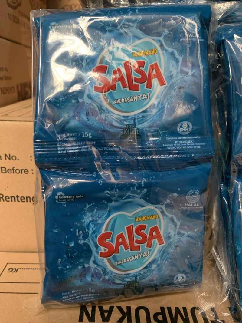 Jual Permen Nano Nano Salsa Mint Sachet Kemasan 1 Plastik Isi 10 ...
