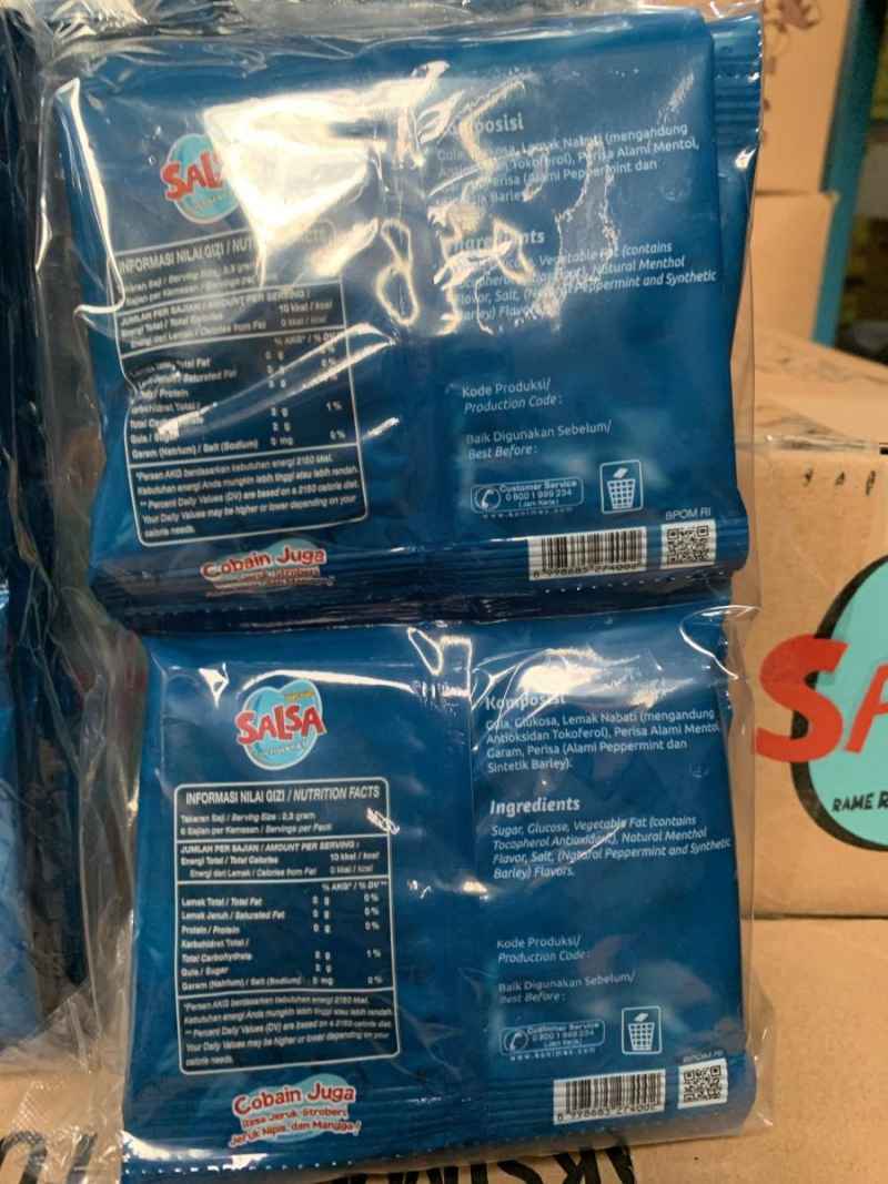 Jual Permen Nano Nano Salsa Mint Sachet Kemasan 1 Plastik Isi 10 ...