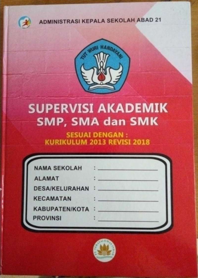 Promo Buku Supervisi Akademik (administrasi Kepala Sekolah Smp/smp/smk ...