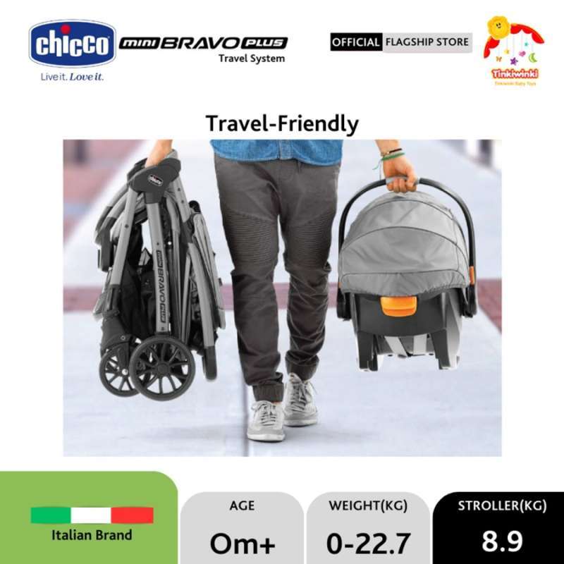 Jual Chicco Mini Bravo Plus Travel System (stroller + Car Seat ...