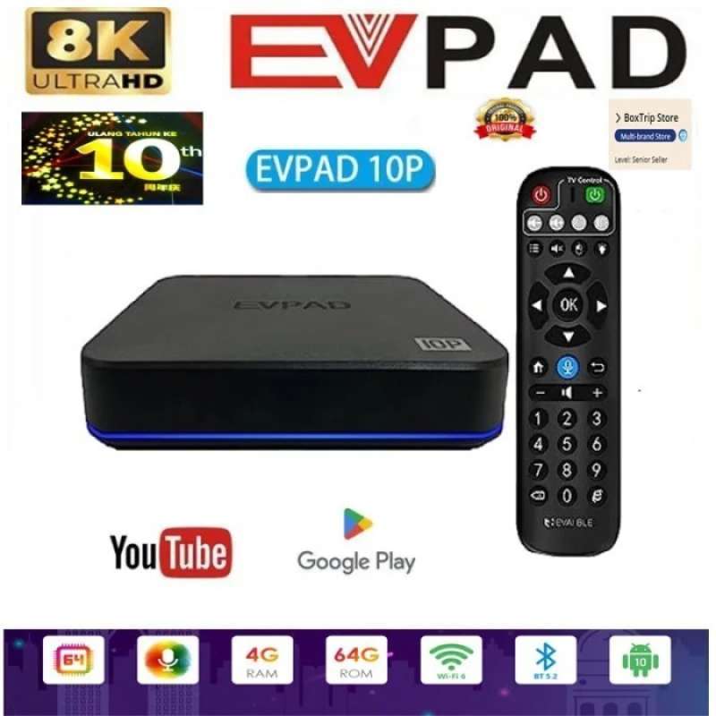 Jual Android Tv Box Ev Pad 10p Ram 4g Rom 64g Original Support 8k Di Seller Noelle - Cengkareng ...