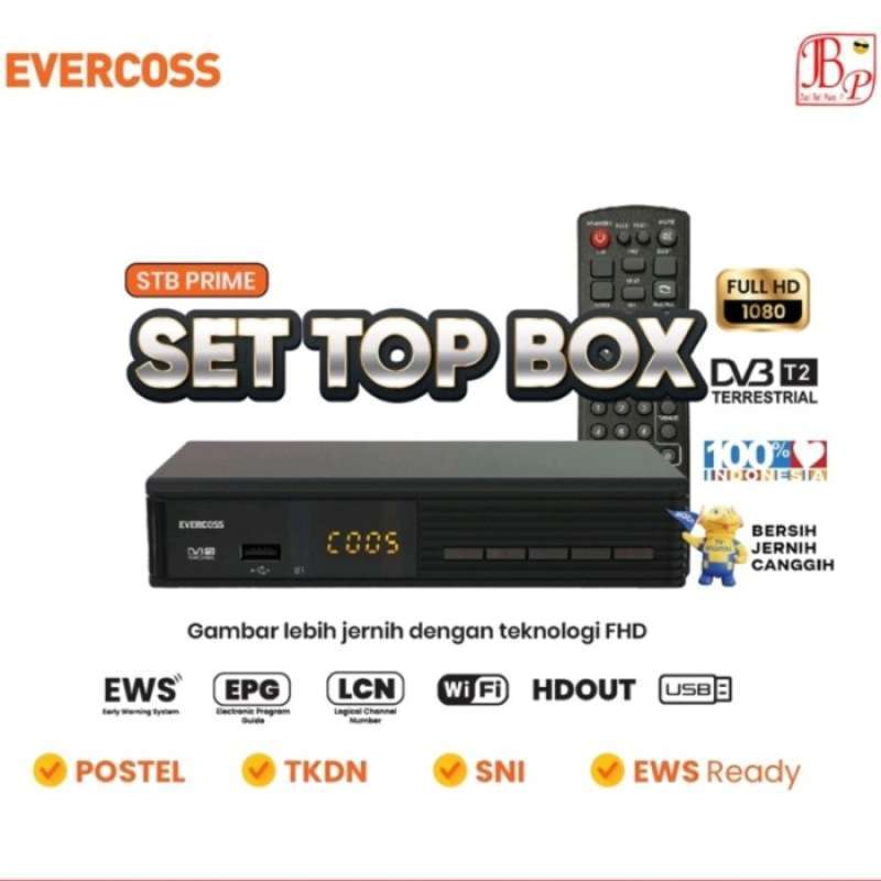 Jual Set Top Box Tv Digital Evercross Prime Stb Digital Tv Receiver Dvb-t2 Di Seller Noelle ...