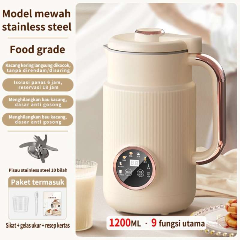 Jual Mesin Pembuat Susu Kacang Otomatis 9 Tipe Fungsinya 1200ml Di ...