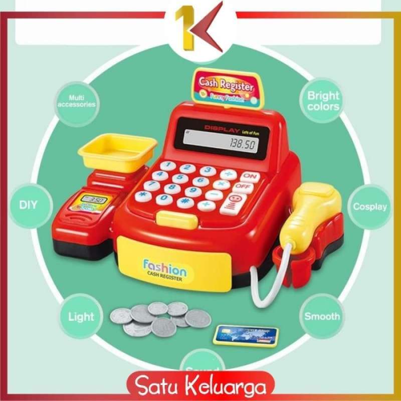 Promo Sk-m72 Mainan Anak Cash Register 884 Mesin Kasir Kasiran Mini ...