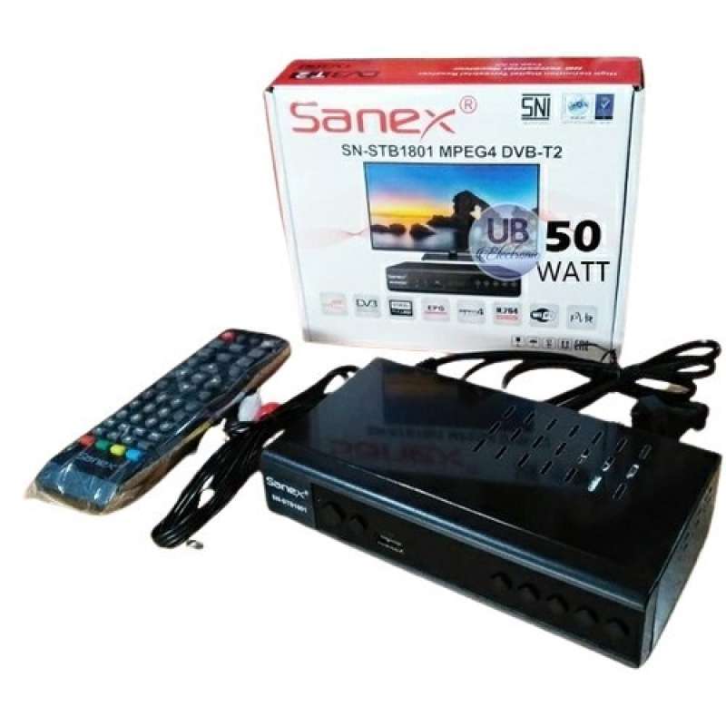 Jual Set Top Box Sanex Dvb T2 Stb Digital Full Hd Sn-stb1801 Bergaransi ...