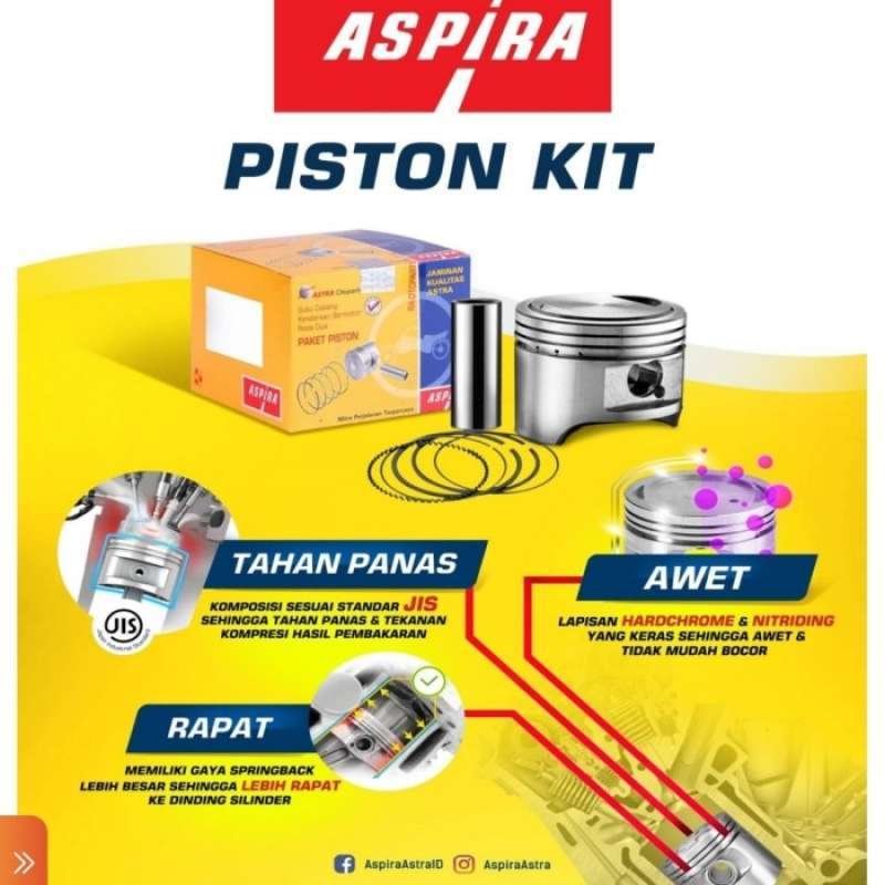 Promo Paket Blok Dan Piston Set Aspira For 150 Diskon 11% Di Seller ...
