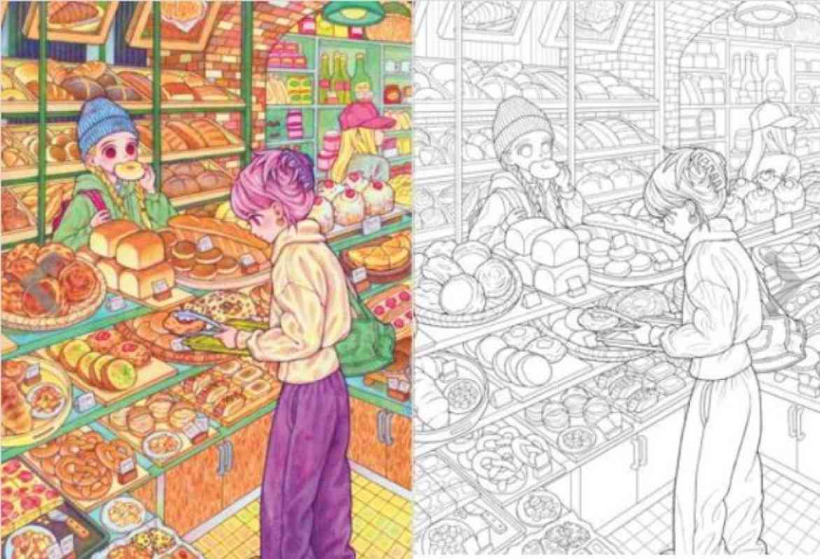 Promo Rowon Art Colorful Coloring Book Buku Mewarnai Manga Anime Diskon ...
