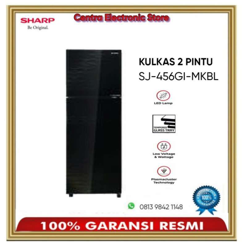 Promo Kulkas Sharp Sj-456gi-mk 2 Pintu 329 Liter Hitam 456 Gi-mk Diskon 23% Di Seller Cuanz ...