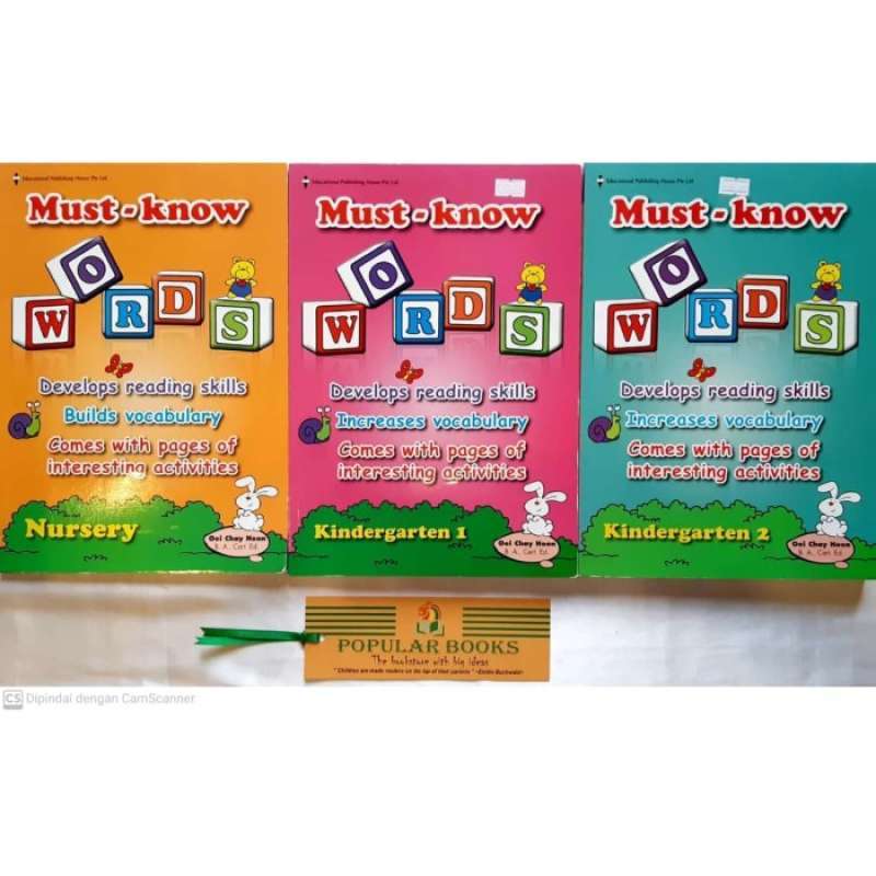 Promo Must Know Words Series ( Nursery, K1 , K2 ) - Kindergarten 2 ...