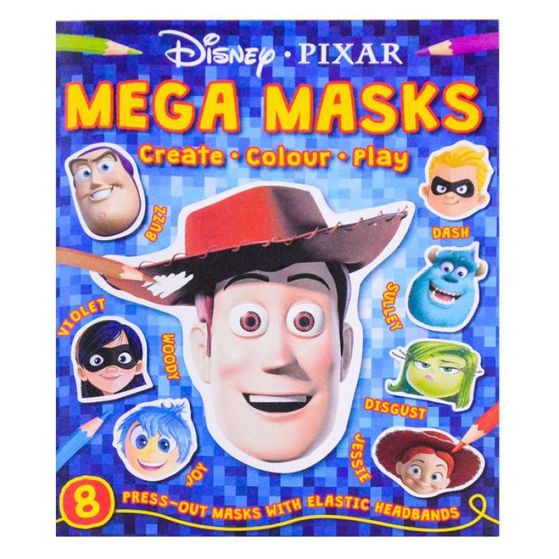 Promo Buku Import Anak Disney Pixar : Mega Masks - 8 Press-out Masks ...