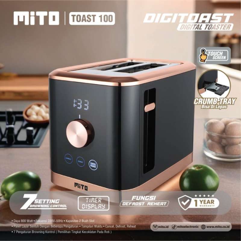 Jual Mito Toast 100-digital Toast-touchpanel-timerdisplay-7settingâ ...